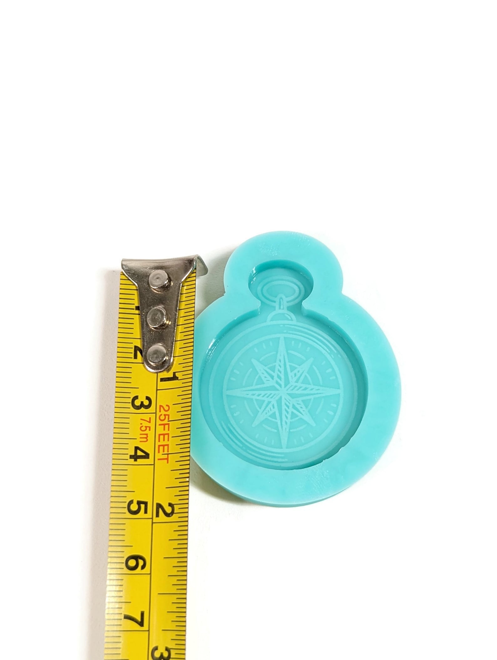 Compass Resin Mold - Magnet and Wax Melt Mold - Polymer Clay Push Mold ...
