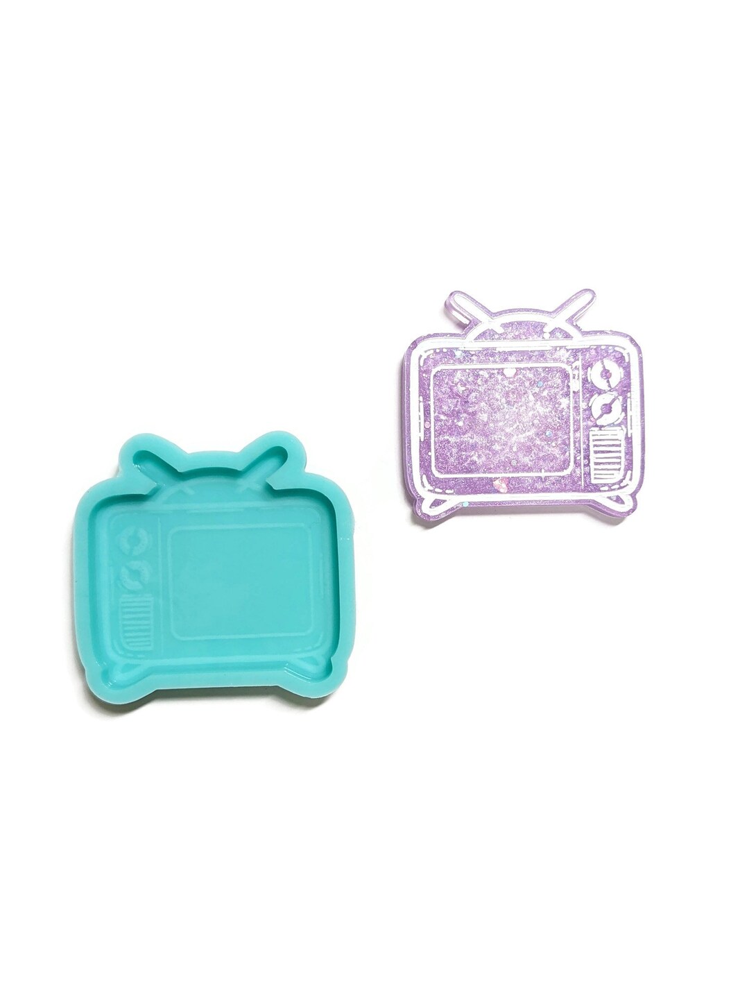 Retro TV Magnet Resin Mold Make Your Own Retro TV Magnet - Etsy