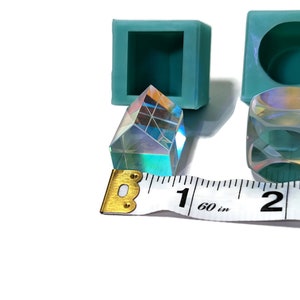 Mini Prism Shapes Silicone Molds for Resin Gypsum Wax or Concrete Craft ...