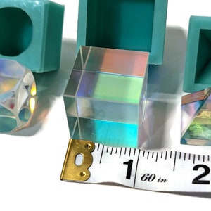 Mini Prism Shapes Silicone Molds for Resin Gypsum Wax or Concrete Craft ...
