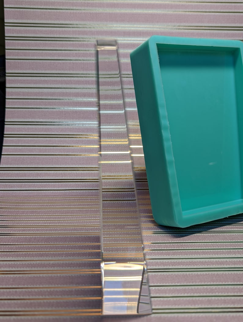 Portrait Wedge Silicone Mold - Glossy Display Mold for Resin Wax or ...