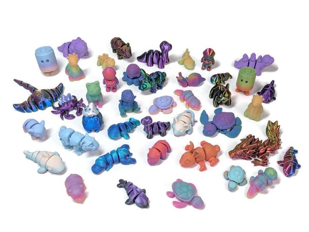 Mini Toy Mystery Pack! Fidget Toy Bundle With Animals and More, 3D ...