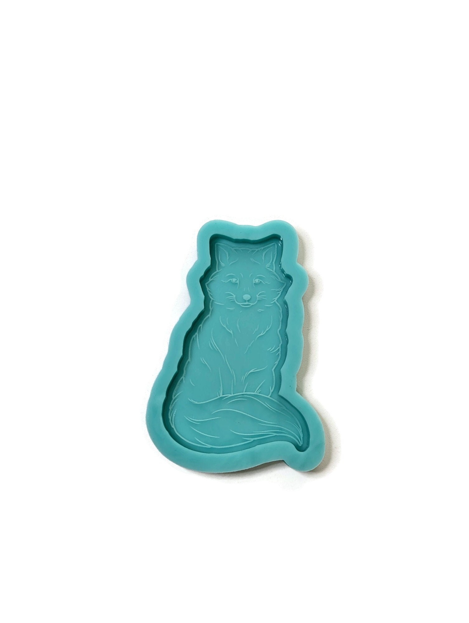 Cute Fox Mold - Keychain and Display Piece Mold - Engraved Mould for ...
