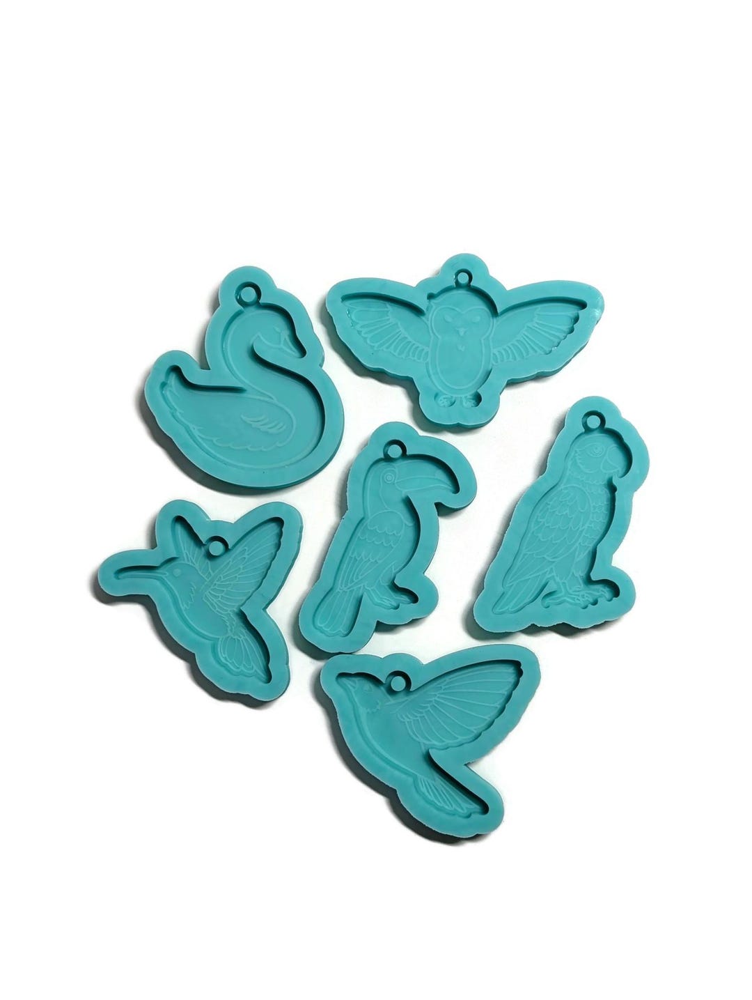Bird Ornament Resin Molds Various Shapes Engraved Moulds for Epoxy ...
