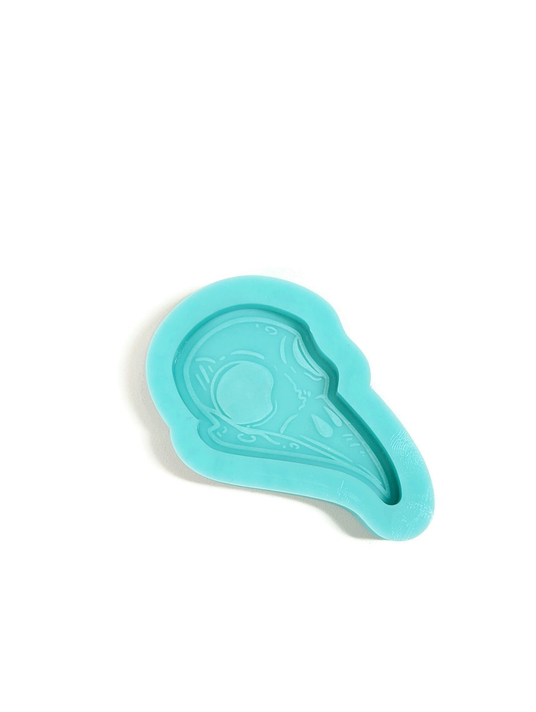 Crow Skull Resin Mold - Magnet and Wax Melt Mold - Polymer Clay Push ...