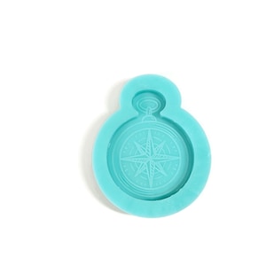 Compass Resin Mold - Magnet and Wax Melt Mold - Polymer Clay Push Mold ...
