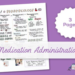 Medication Administration Study Guide (Instant Download) - Etsy