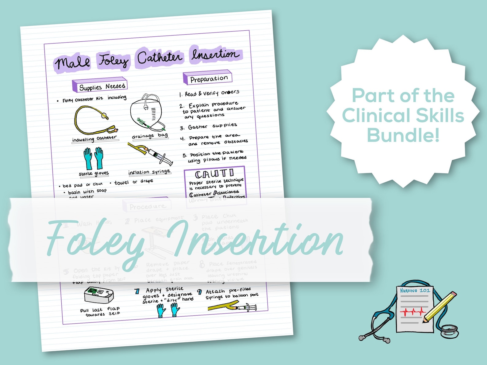 Foley Catheter Insertion - Etsy