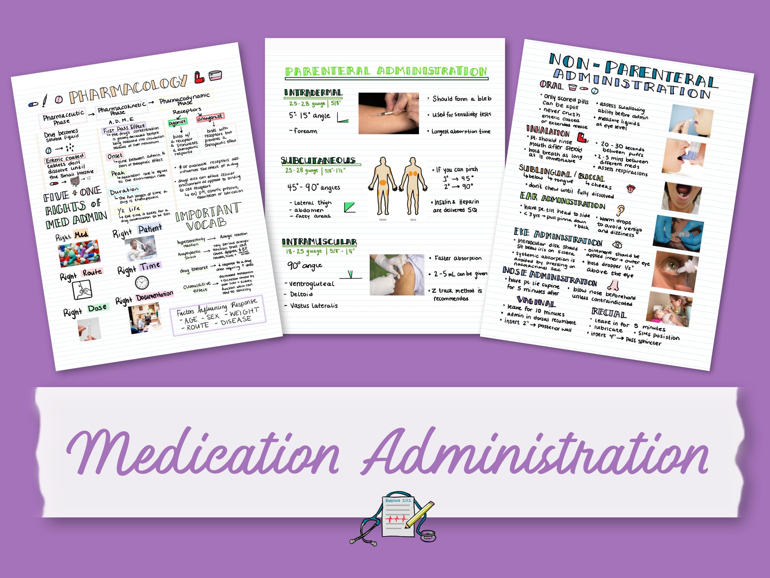 Medication Administration Study Guide - Etsy Canada