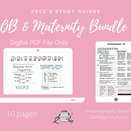 Nursing Study Guides Bundle - Etsy