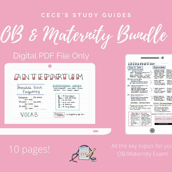 Maternity Study Guide - Etsy