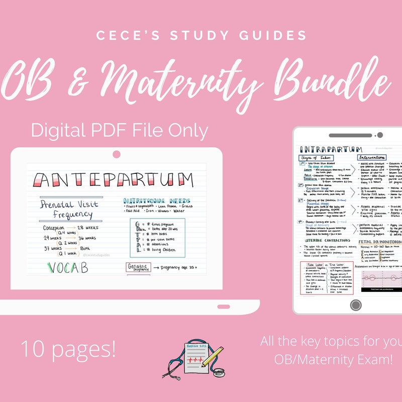 Maternity Study Guide - Etsy