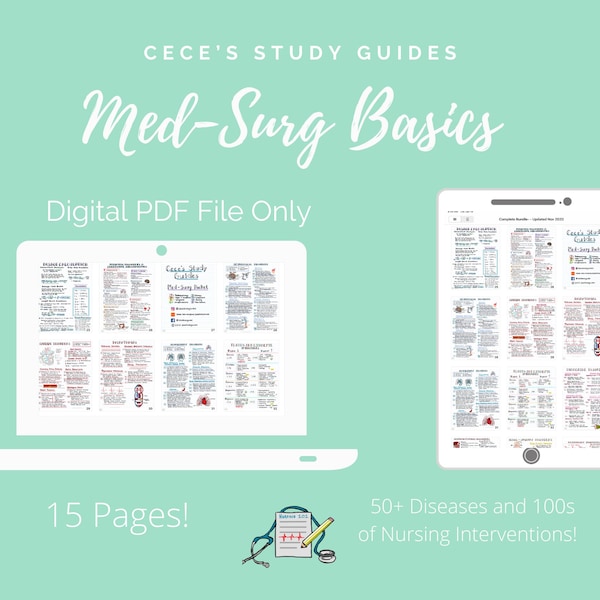Nursing Clinical Cheat Sheets - Etsy