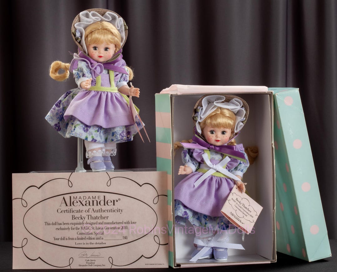Becky Thatcher #61085 Htf-new 8" Madame Alexander Doll MADC Convention ...