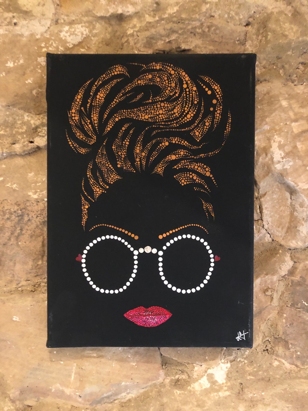 The Lady Acrylic Painting - Etsy