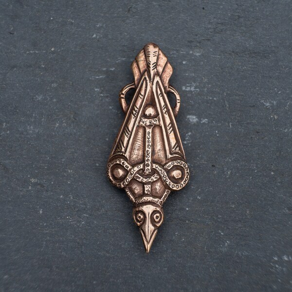 Viking Raven Bronze Ancient - Etsy UK