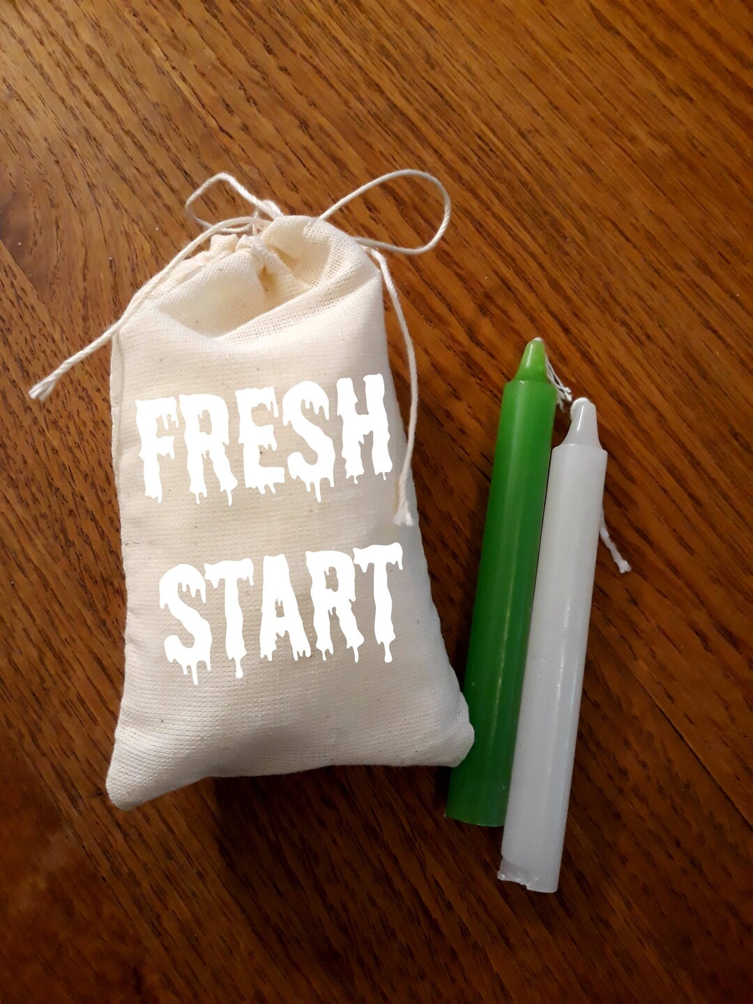 Fresh Start Spell Soak: Ritual Bath Salt Bundle (salt, Candles, Muslin ...