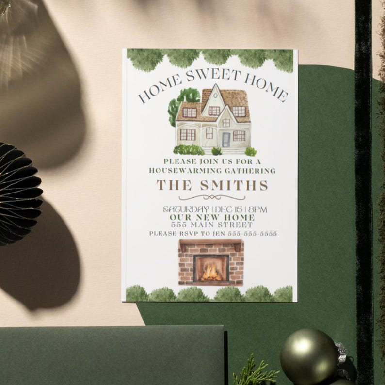 Housewarming Invitation | Home Sweet Home Invite | Housewarming Evite ...