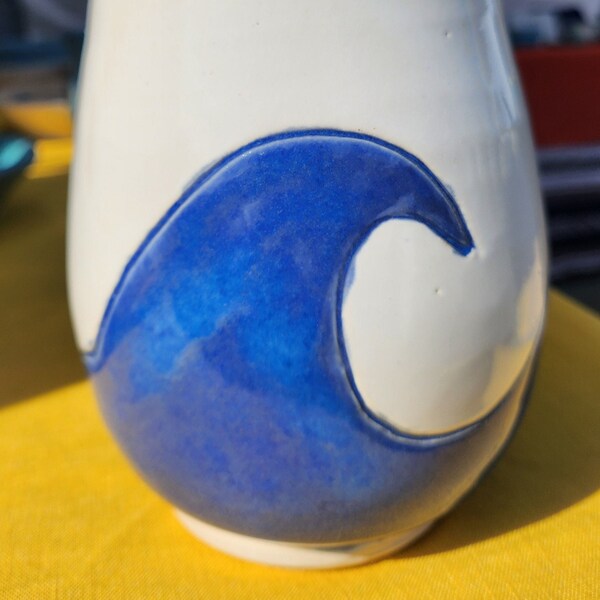 Ocean Wave Vase - Etsy