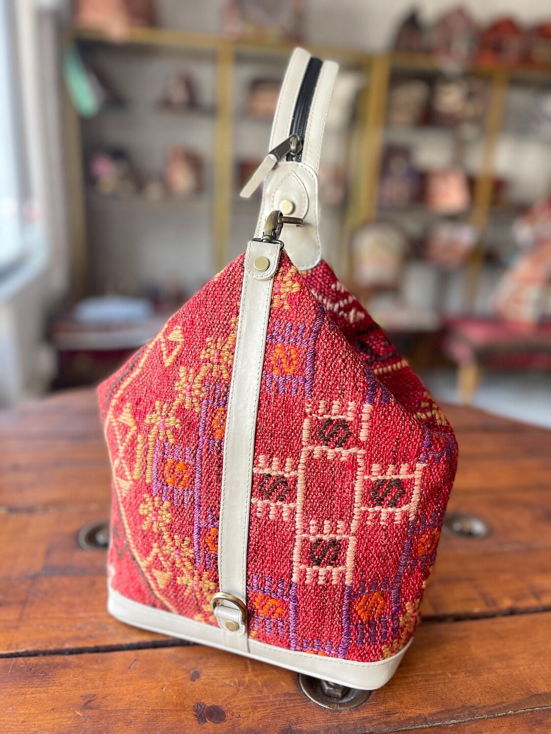 Kilim Backpack, Small Size, Kilim Bag, Body Bag, Vintage Kilim and ...