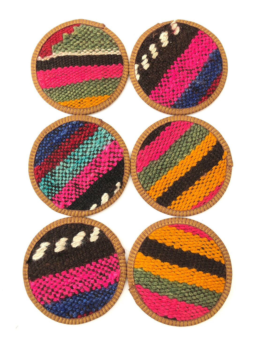 Kilim Coasters /coaster/drink Coasters /4,5inch /home Decor/handmade ...