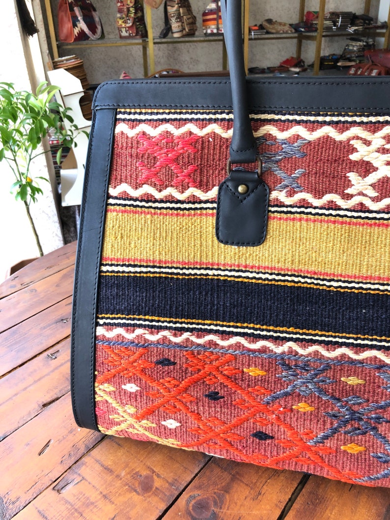 Kilim bag Kilim Traveler bag weekend bag Kilim tote bag | Etsy