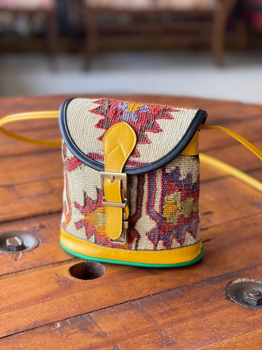 Kilim Bag, Kilim Crossbody Bag, Kilim Pochette, Vintage Kilim and ...