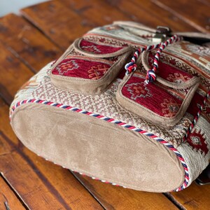 Textile Backpack, Backpack, Turkish Bag, Chenille Bag, Kilim Pattern ...
