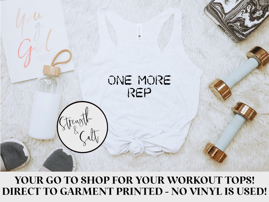 One More Rep Womens Shirt Gym Tank Lifting Shirt Gym Clothes Womens ...