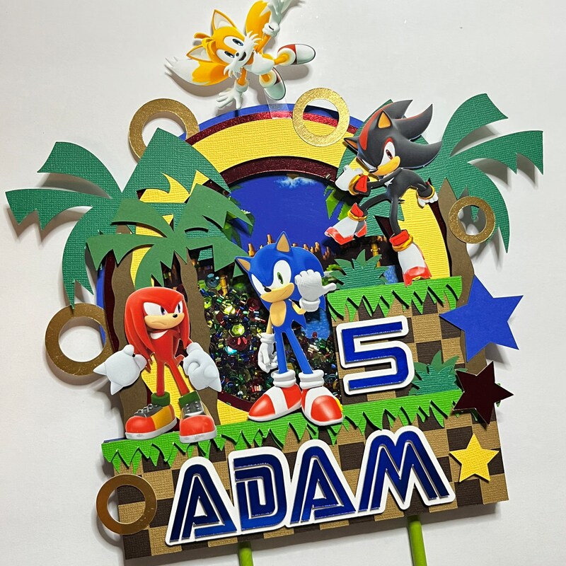 Sonic Cake Topper - Etsy