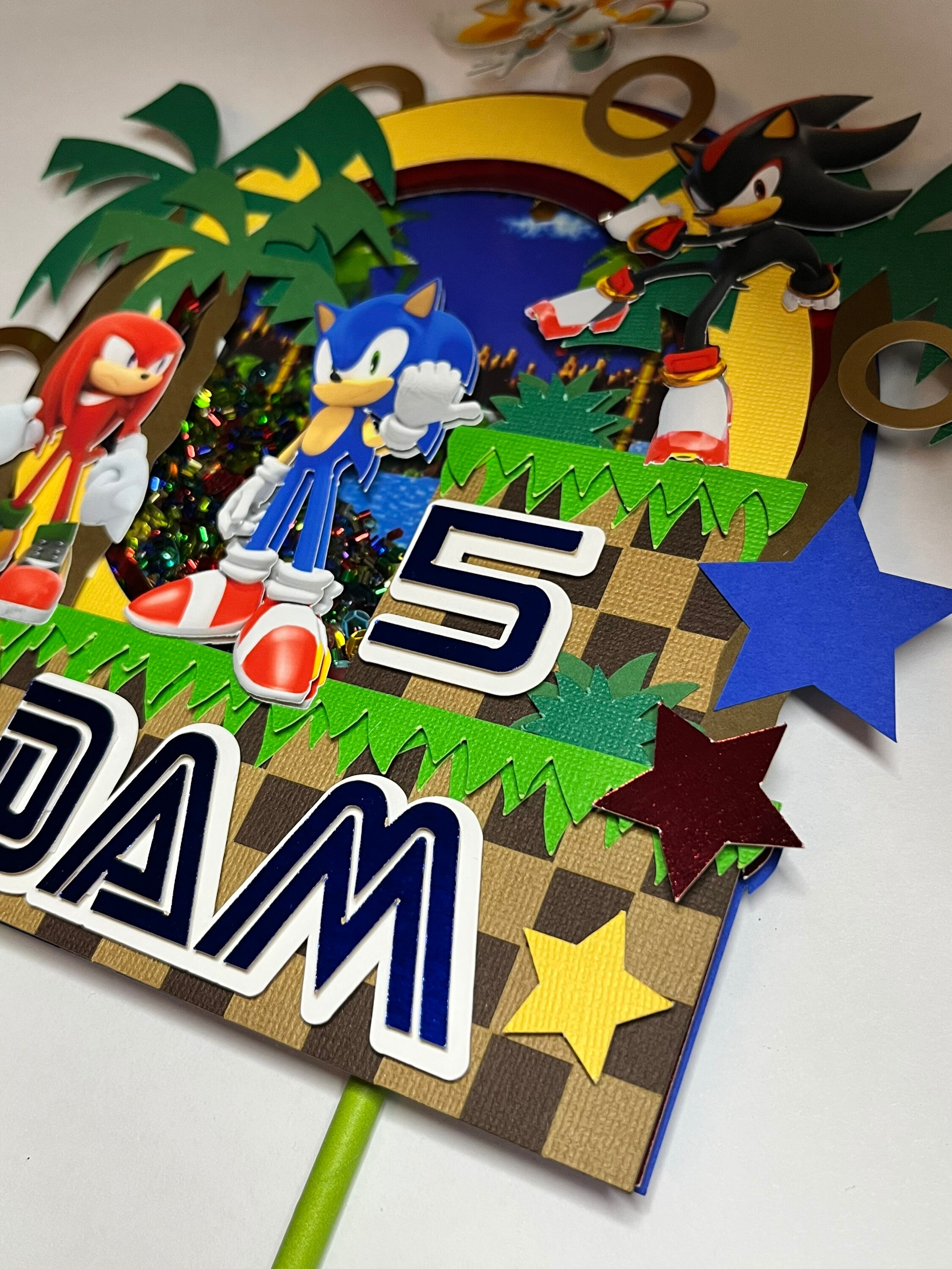 Sonic the Hedgehog Cake Topper - Etsy