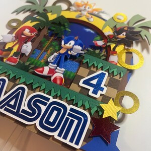 Sonic the Hedgehog Cake Topper - Etsy