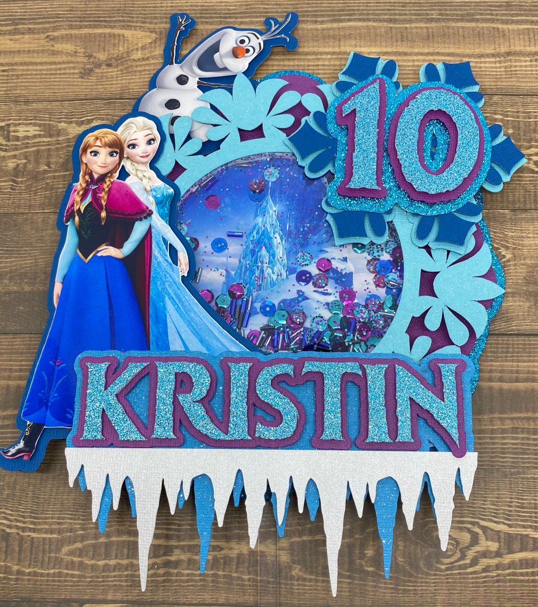 Frozen Birthday Cake Topper - Etsy