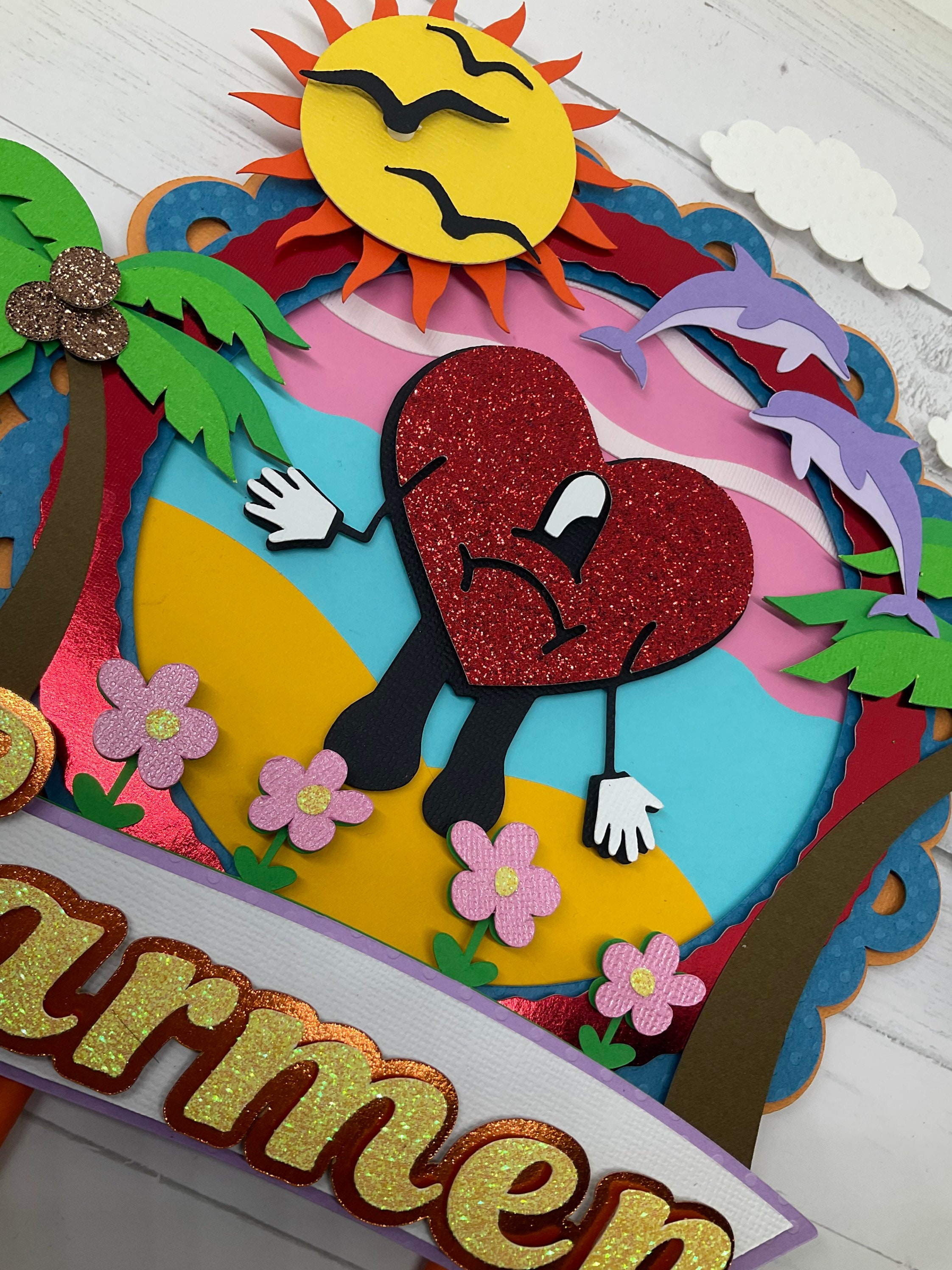 Bad Bunny Verano Cake Topper - Etsy