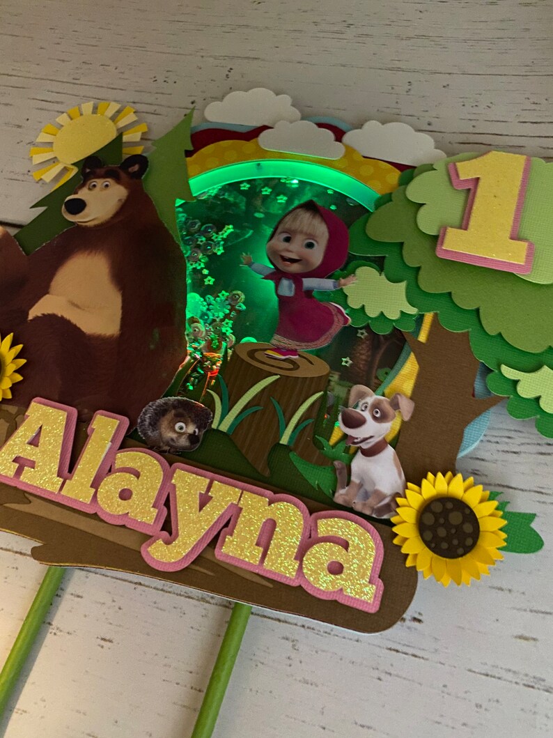 Masha and Bear Cake Topper - Etsy