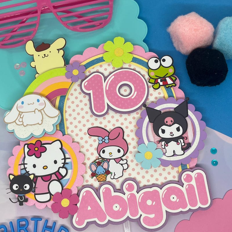 Helllo Kitty Cake Topper - Etsy