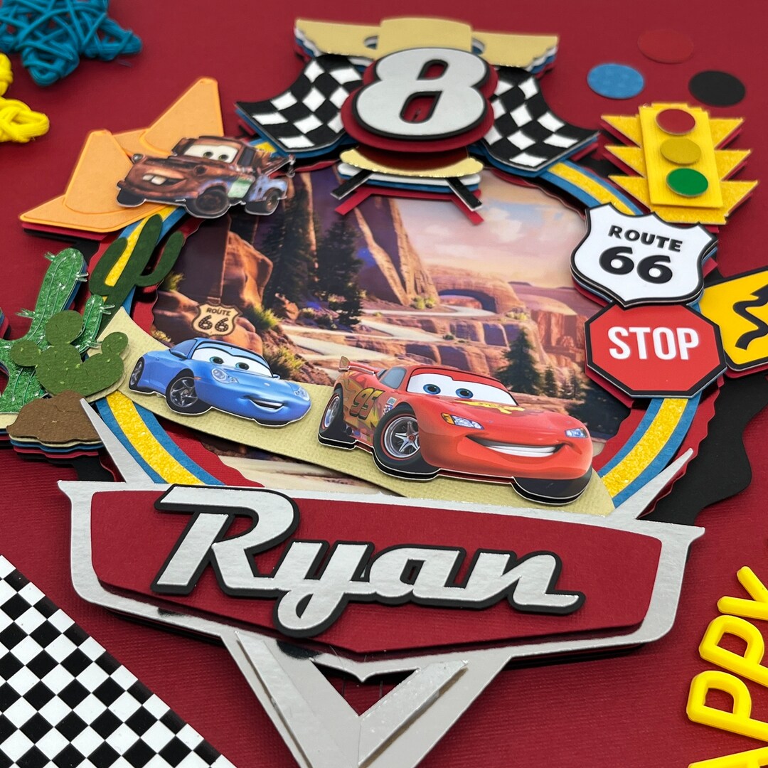 Cars Inspired Cake Topper - Etsy