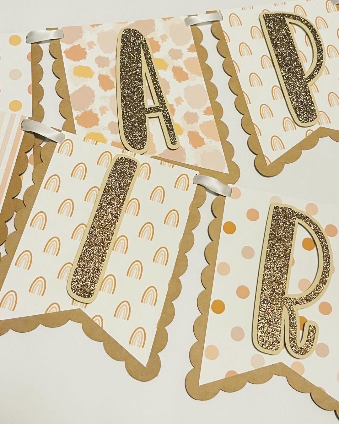 Boho Neutral Colors Birthday Banner - Etsy