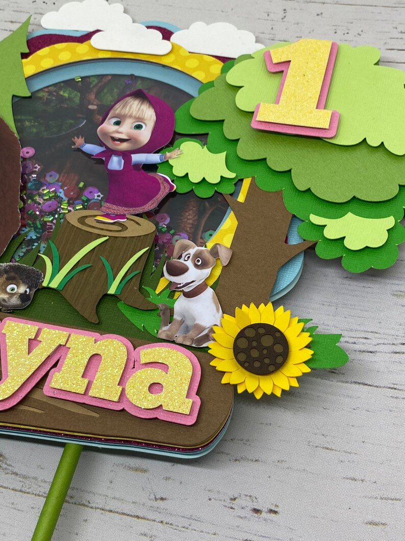 Masha and Bear Cake Topper - Etsy