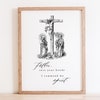 St. Joseph ite Ad Joseph Printable Wall Art Catholic Father's Day Latin ...