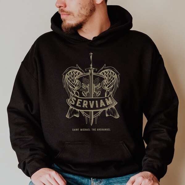 St. Michael the Archangel Serviam Sweatshirt - Etsy