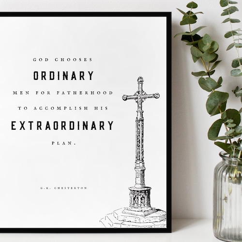 G.K. Chesterton Quote Catholic Printable Wall Art Catholic - Etsy