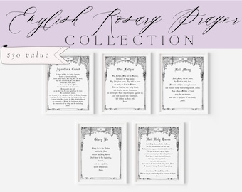 Holy Prayers in Latin and English Sign of the Cross, Our Father, Hail ...