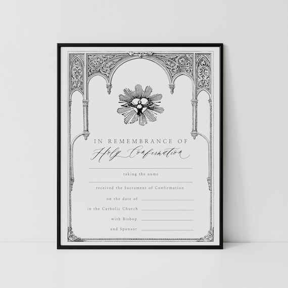 Printable Catholic Certificates Certificates – Altar + Home