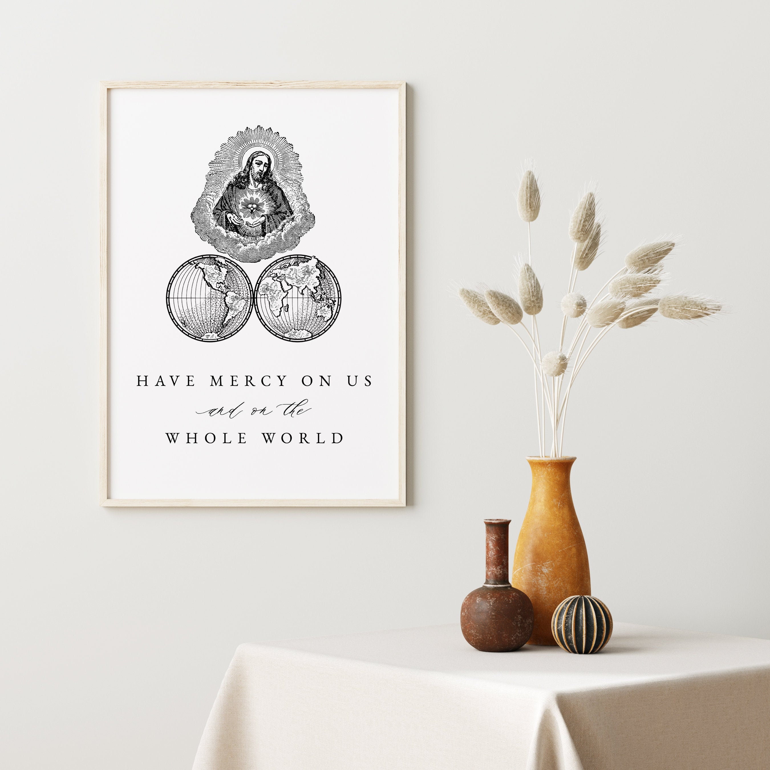 Divine Mercy Printable Wall Art Have Mercy on Us | Etsy