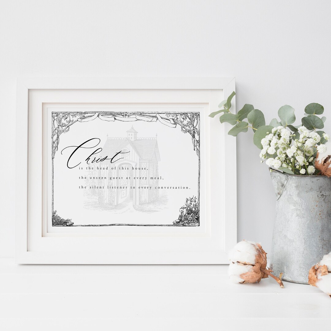 Catholic House Blessing Prayer Printable Wall Art - Traditional ...