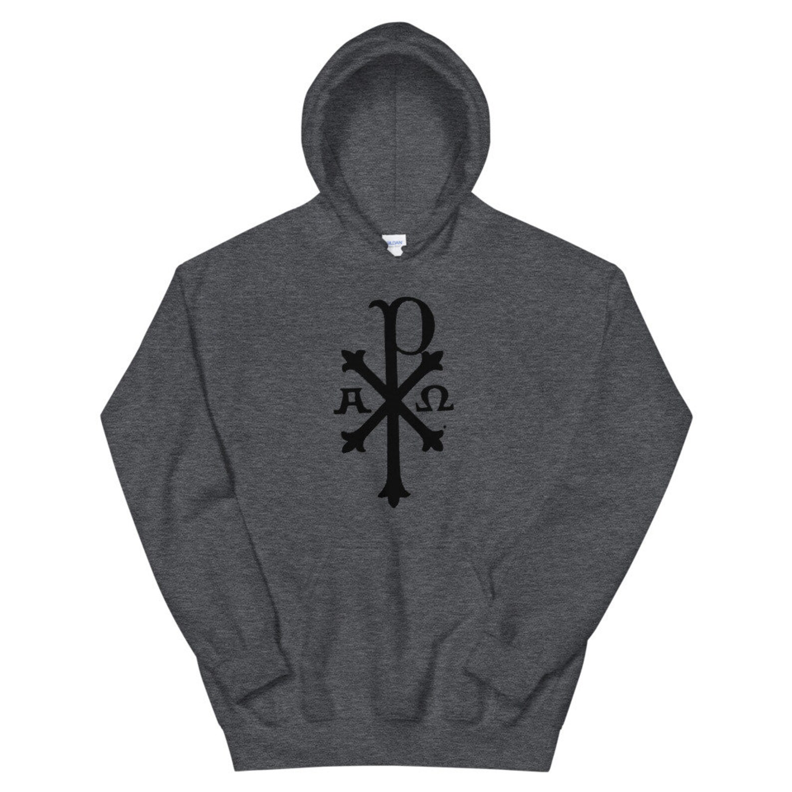 Chi Rho Catholic Men's Hoodie Catholic Father's Day | Etsy