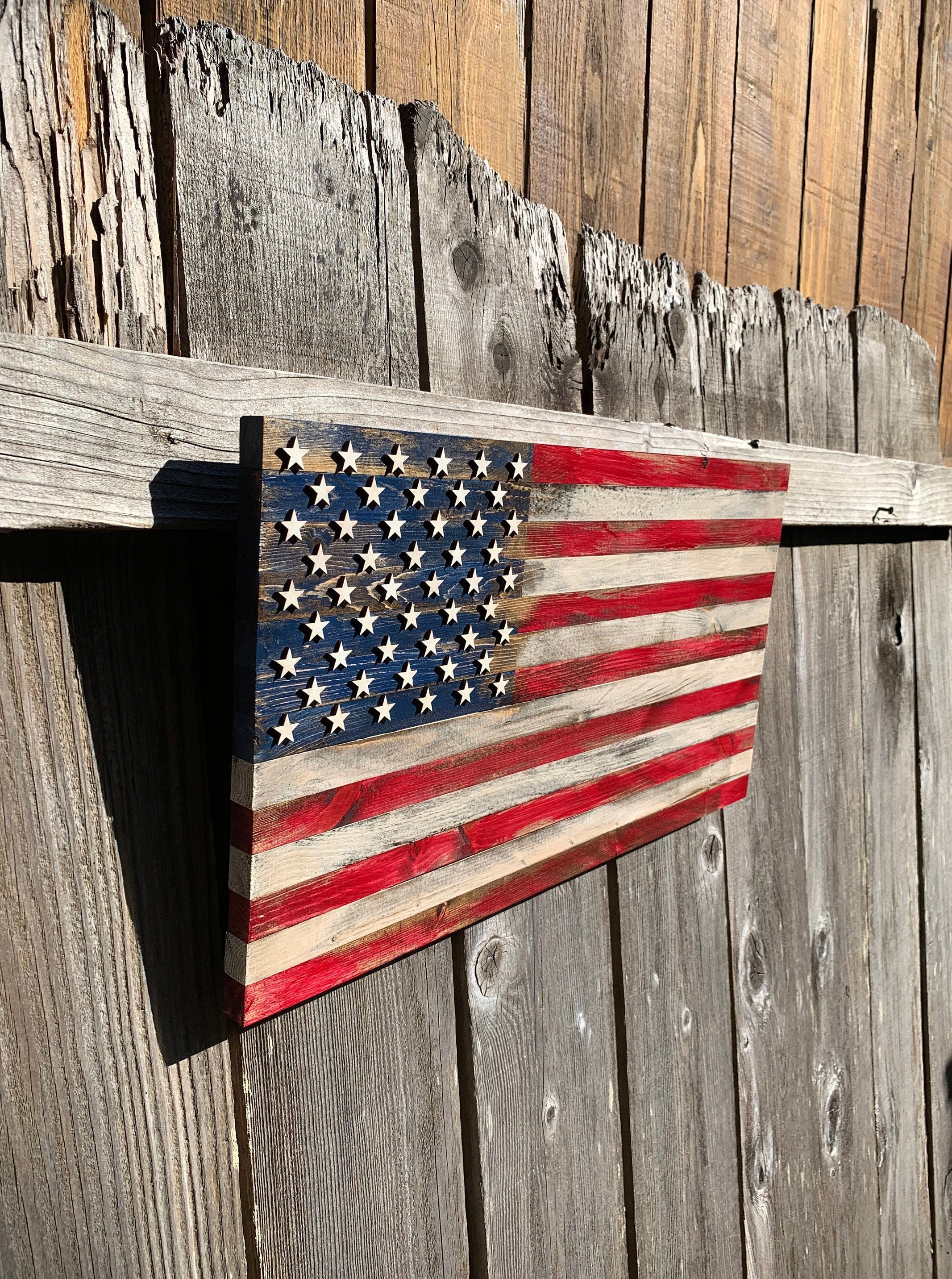 American Flag Barn Wood