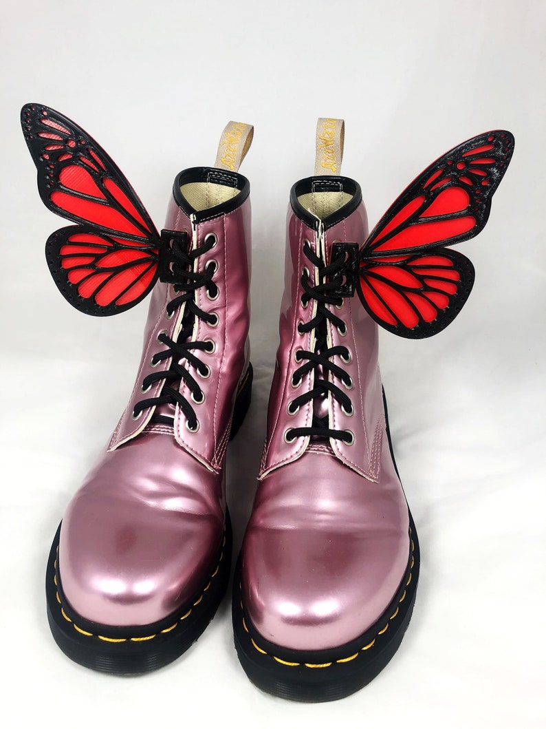 Custom 3D Butterfly Wings for Shoes Boots Roller Skates Costume ...