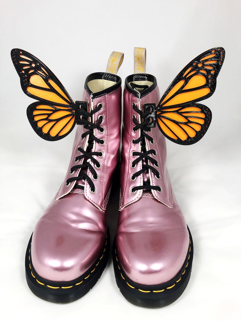 Custom 3D Butterfly Wings for Shoes Boots Roller Skates Costume ...